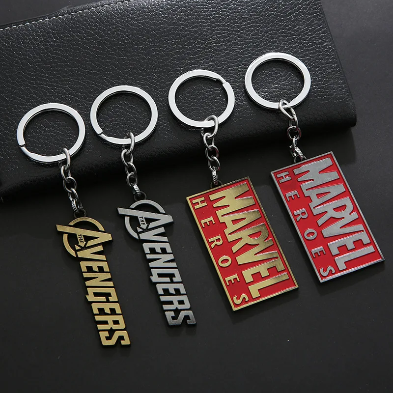 Creative New Marvel Avengers Movie Surrounding Keychain Key Ring Zinc ...