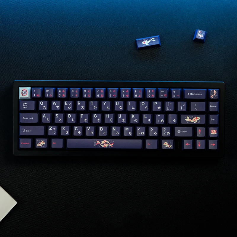 132-Keys-set-GMK-Zen-Pond-Keycaps-PBT-5-Sides-Dye-Subbed-Key-Caps ...