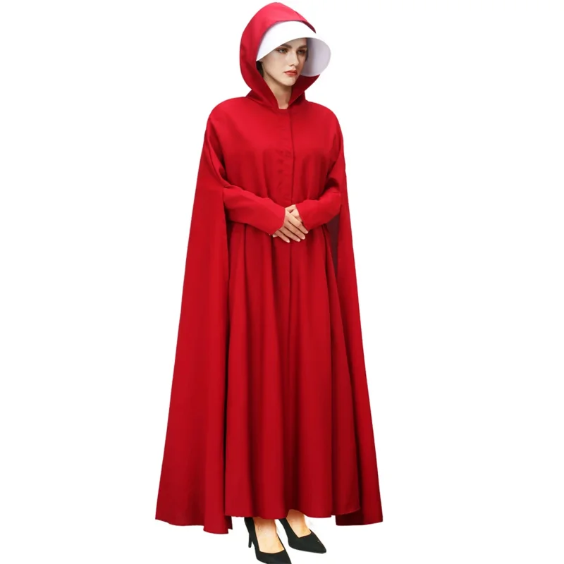 The-Handmaid-s-Tale-Cosplay-Costume-Handmaid-Offred-Red-Color-Cloak ...