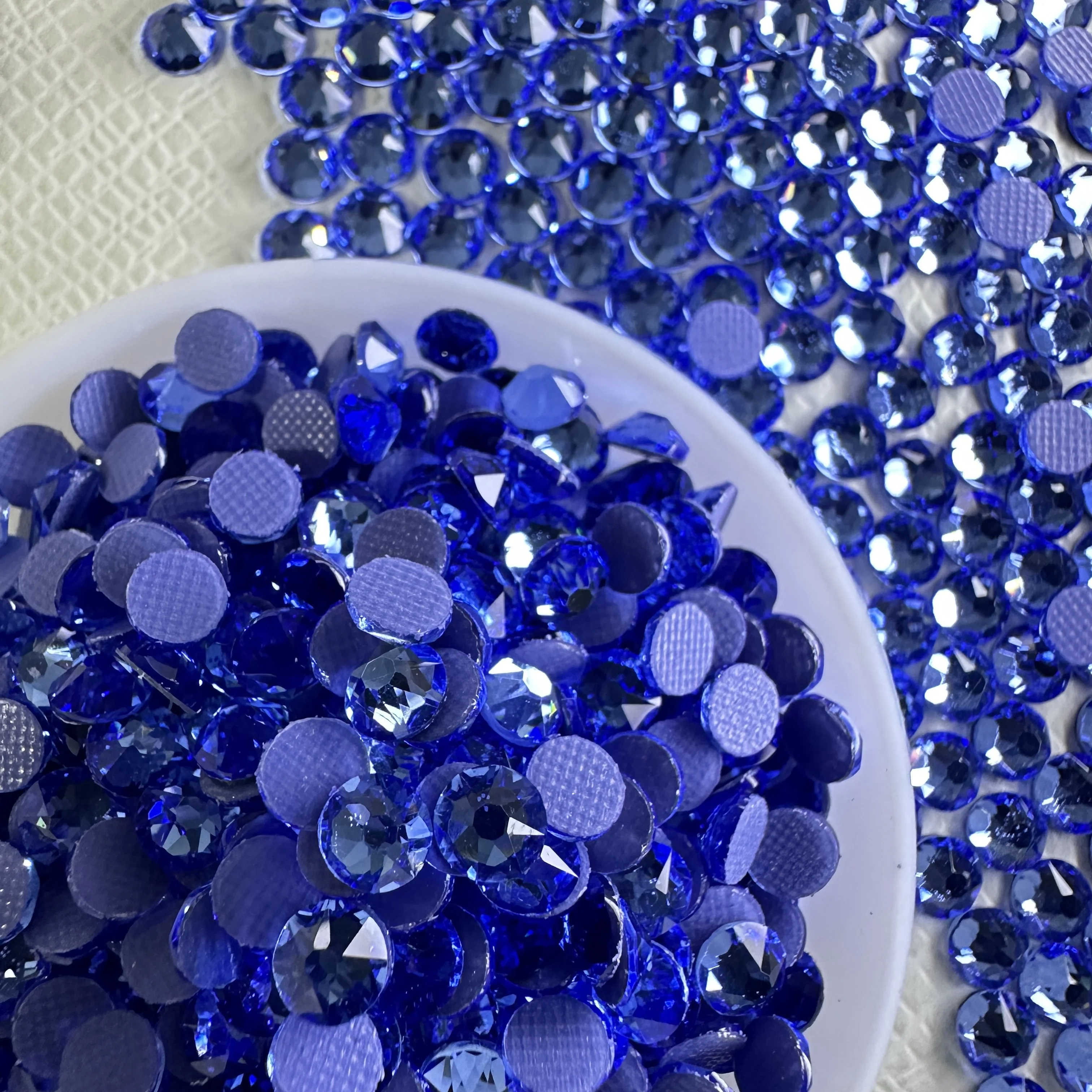 2078 Light Sapphire Highest Quality 16 Cut Facets Flat Back Crystal Hot ...