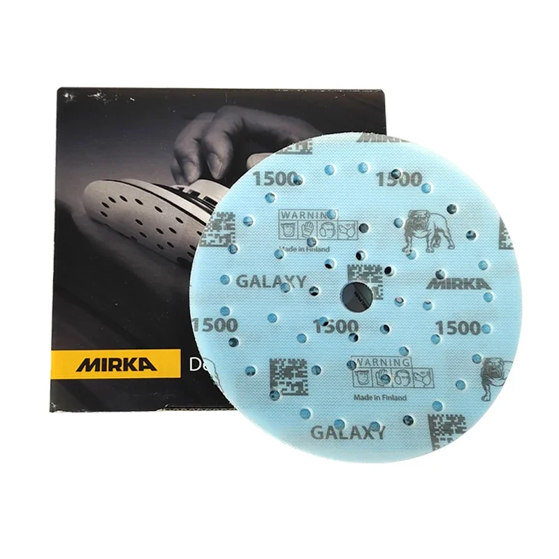 Original-Genuine-MIRKA-Round-6-Cyan-Galaxy-Sandpaper-49-Holes-Back ...