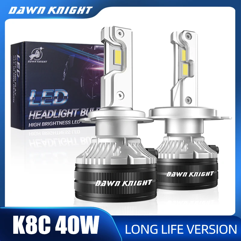 Dawnknight K8c 40w K7c Led Long Life Version H7 H4 H11 Led Headlight Bulb 3 Copper Tube Led ...