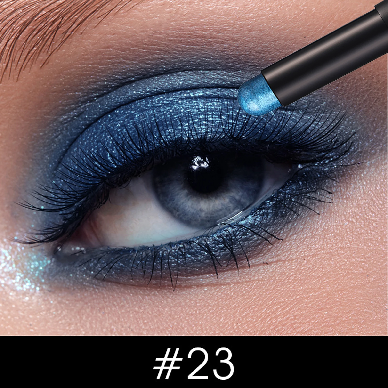 Smoky-Dark-Blue-Eyeshadow-Pencil-Stick-Waterproof-Pearlescent-16-Colors ...