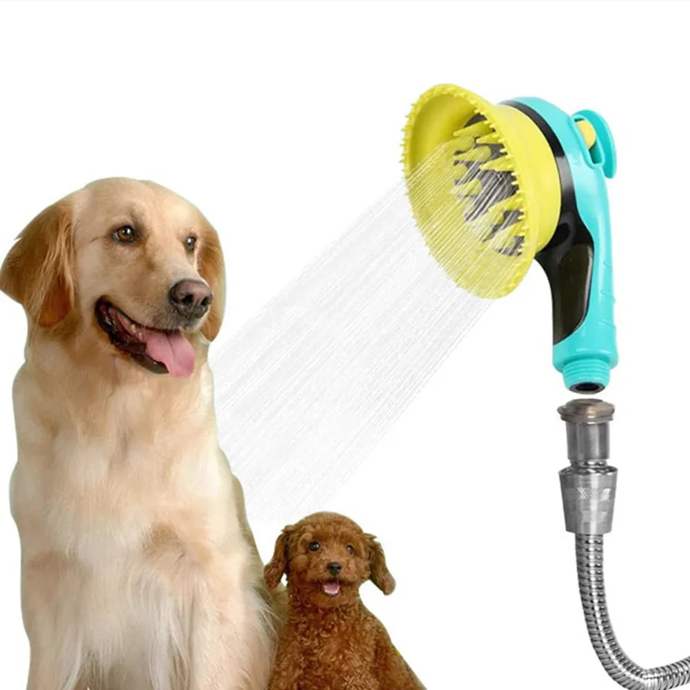 Pet-Shower-Sprayer-Comfortable-Massage-Grooming-Bathing-Tool-Handheld ...