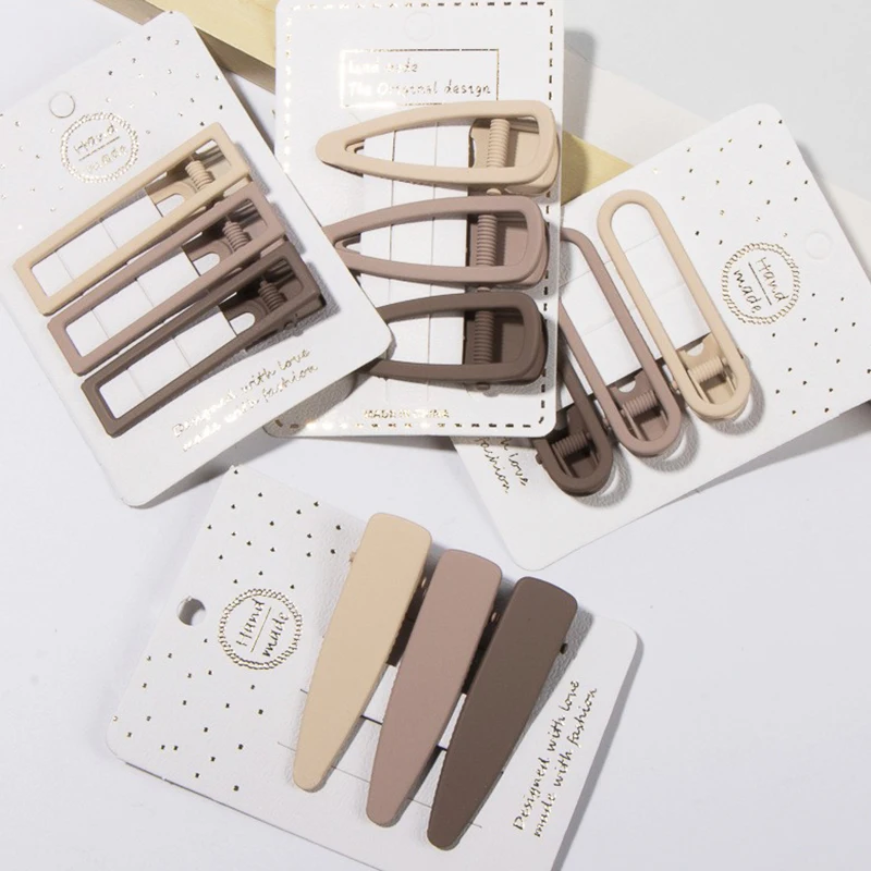 34 pcsset Femmes Géométrique Pinces À Cheveux Mignon Filles Rétro ...