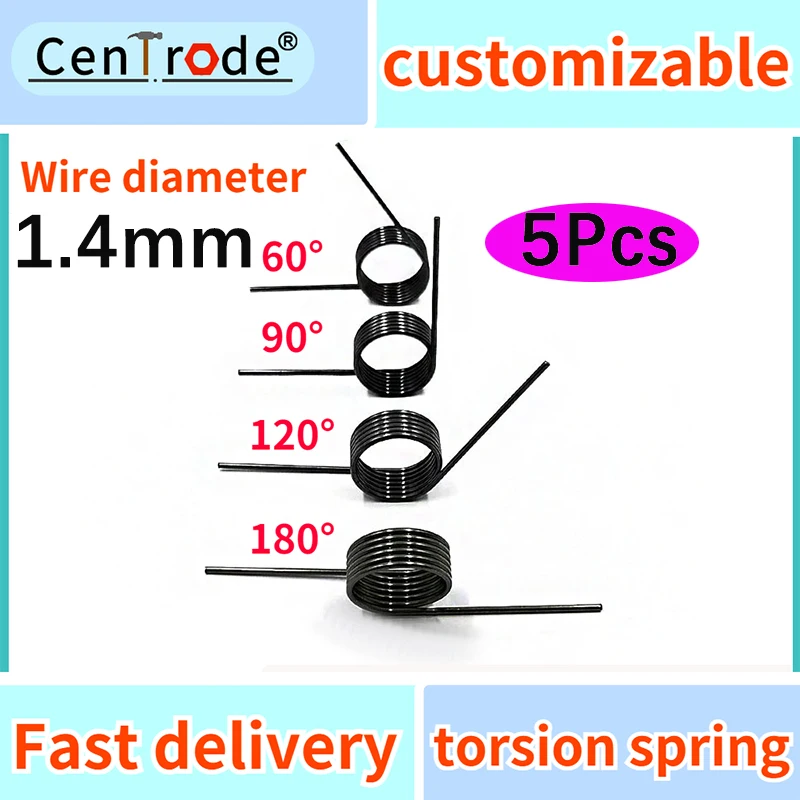 Wire-Diameter-1-4mm-V-spring-Torsion-Spring-Hairpin-Spring-180-120-90 ...