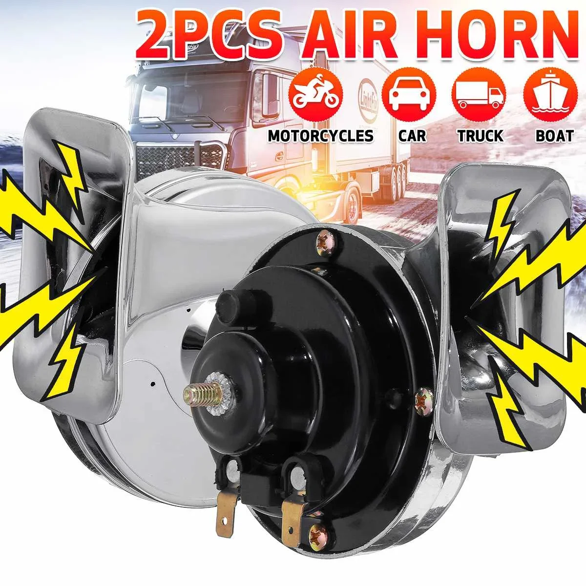 1Pc-Super-Loud-800DB-12V-Waterproof-Electric-Snail-Horn-Air-Horn-Raging ...