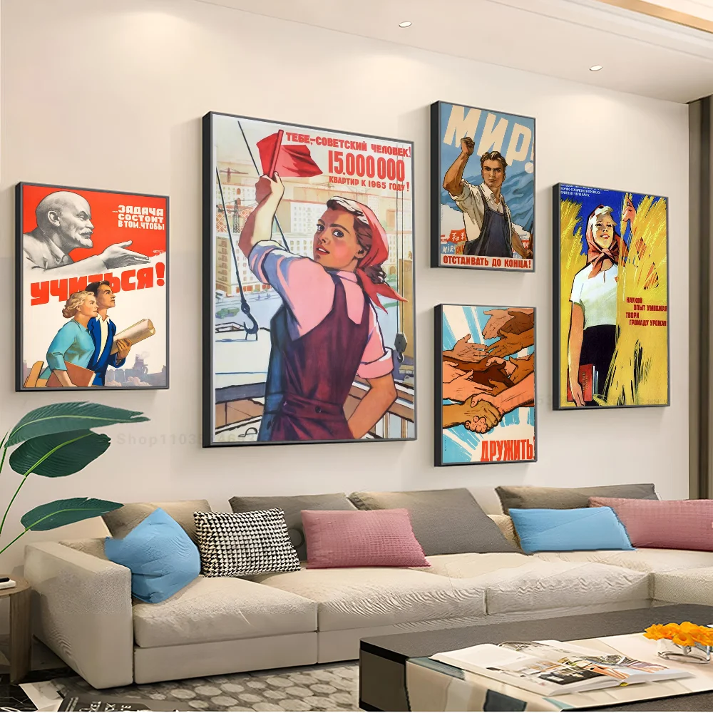 1pc-Vintage-Russian-Propaganda-Poster-Poster-Stickers-Art-Wall-Murals ...