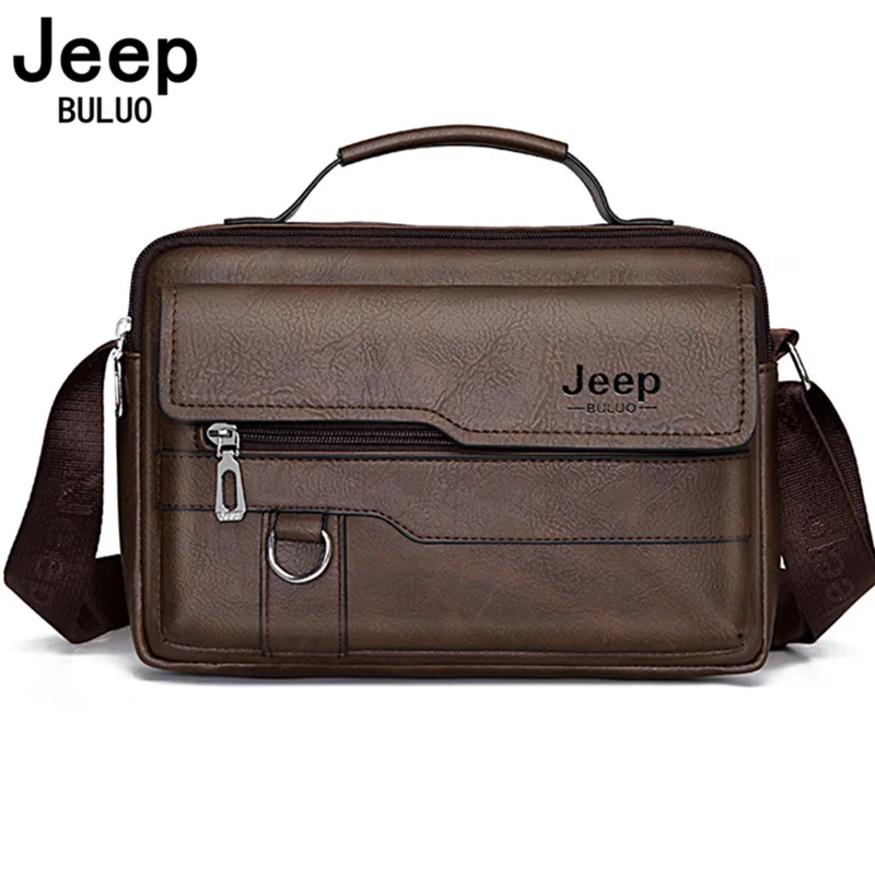 JEEP BULUO Multi-function Business Handbags Men New Man's Shoulder Bags ...