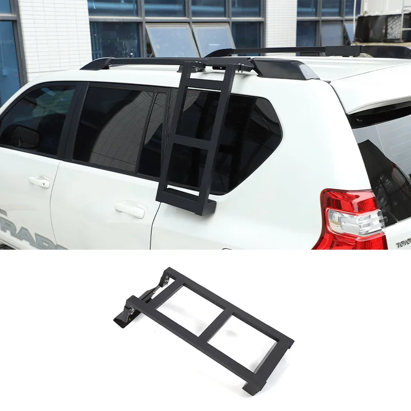 A-o-inoxid-vel-Preto-Side-Ladder-para-Toyota-Land-Cruiser-Prado-FJ150 ...