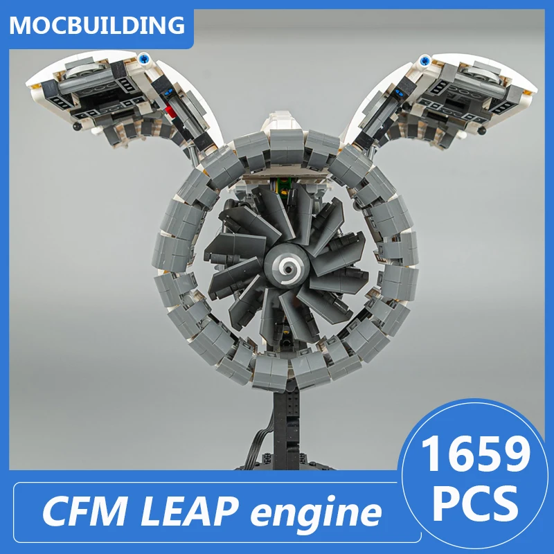 CFM LEAP Engine Model Moc Building Blocks Diy Assemble Bricks System ...