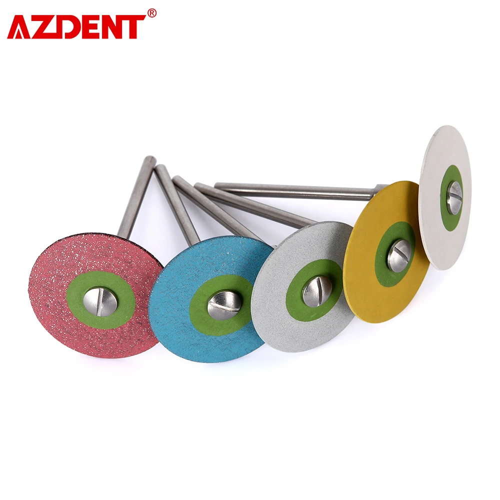 AZDENT Dental (HP) 26mm Rubber Diamond Polish Wheels for Zirconia ...