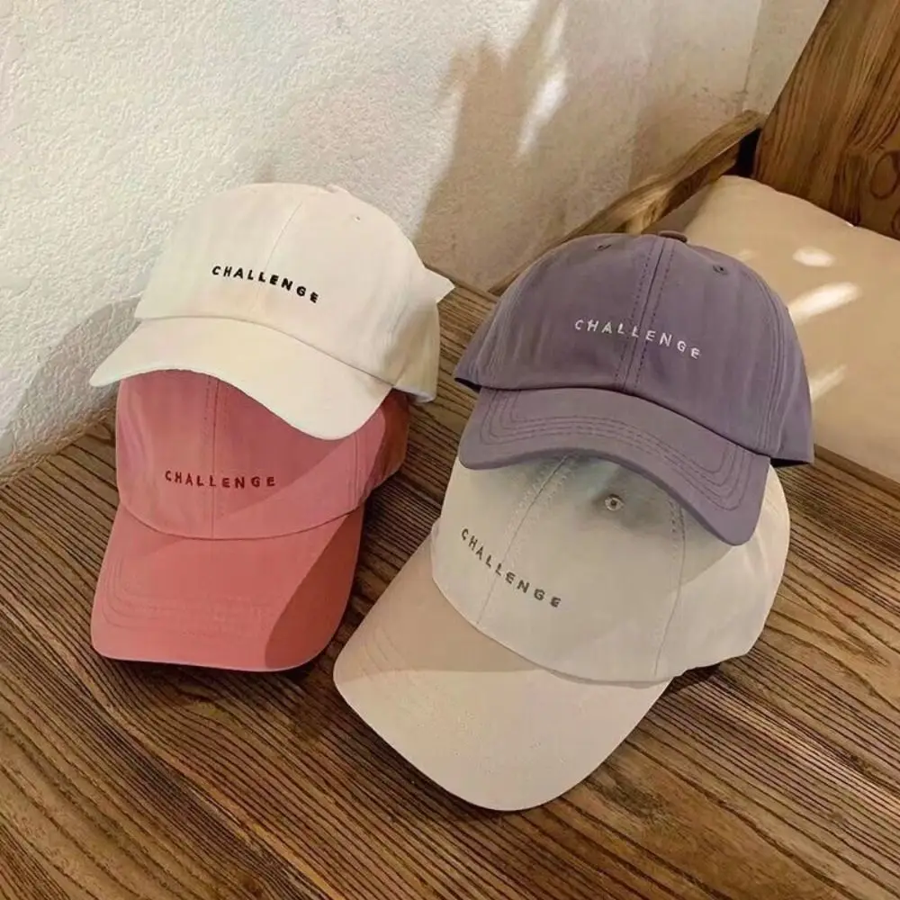 CHALLENGE Baseball Caps for Women Men Spring Summer Letter Embroidery ...