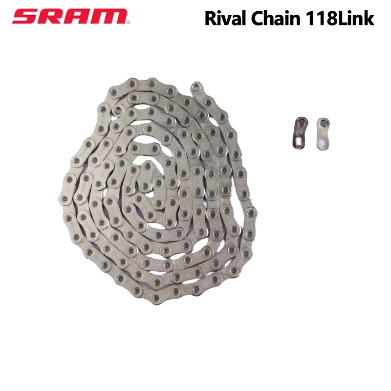 Sram-Rival-Chain-12s-118-Link-Sliver-Quickly-Link-Use-For-Both-1x-and ...