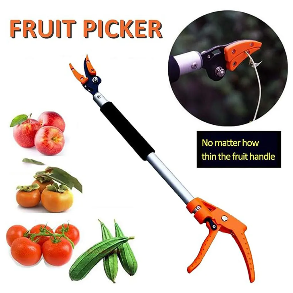 Long-Handle-Pruner-Telescopic-Fruit-Picker-Long-Reach-Tree-Gardening ...