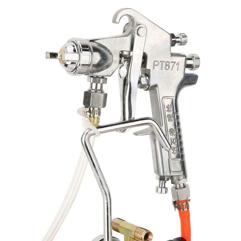 Aluminium Alloy Material Spray Gun 2 Litres of Latex Paint Pressure ...
