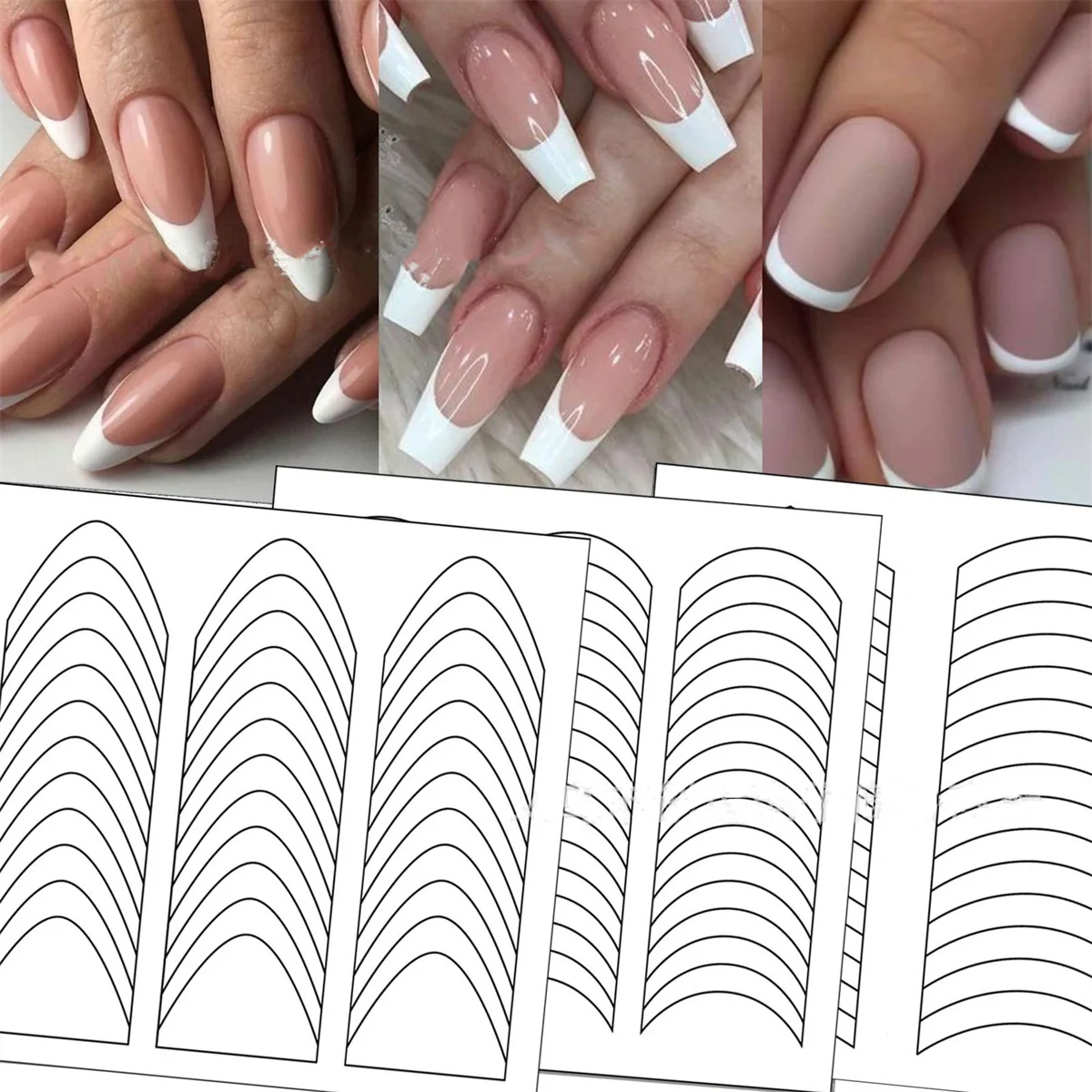 Wunderbar French Nails Schablonen Selber Machen Bilder