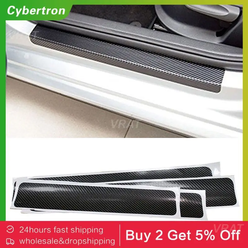 Anti-kick-Sticker-Anti-scratch-Durable-4d-Car-Threshold-Carbon-Fiber ...