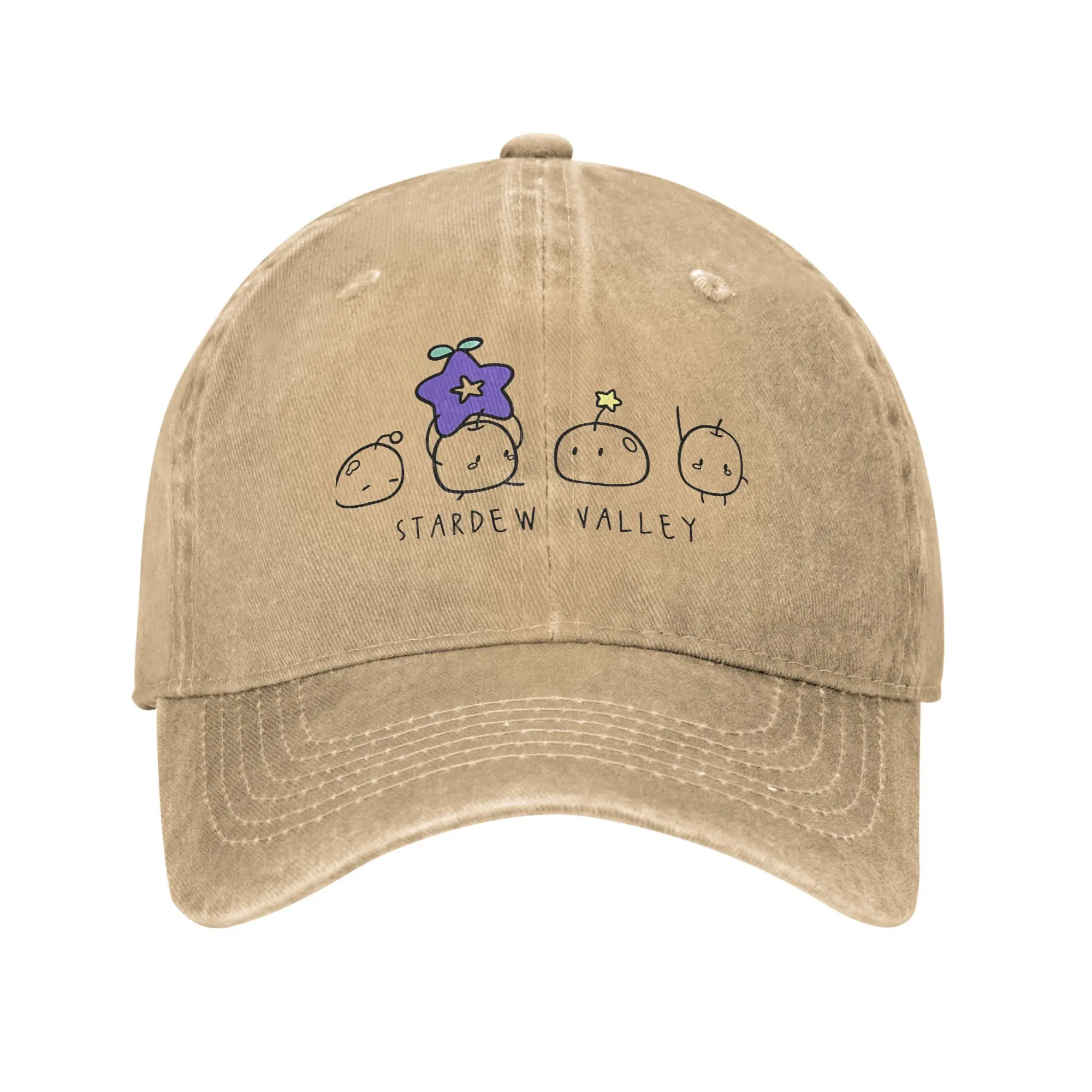Game Stardew Valley Sun Baseball Cap y2k Funny Unisex-Teens Washed Hip ...