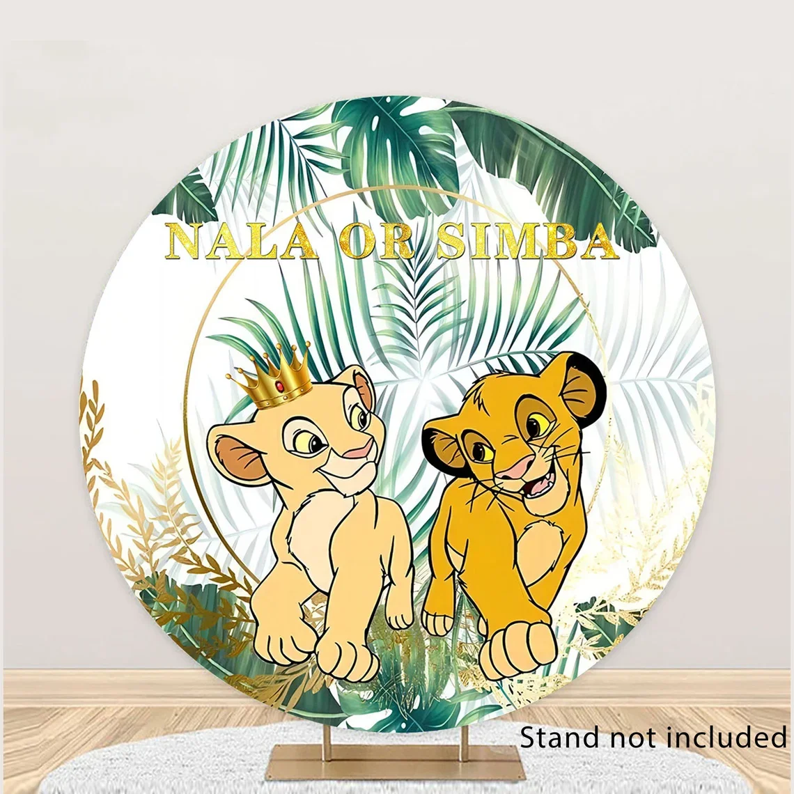 Nala-or-Simba-Round-Backdrop-Cover-Gender-Reveal-Lion-King-Circle ...