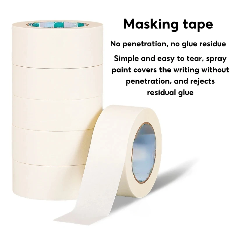 10m Long Masking Tape Beige Car Painting Car House Oil Painting Single ...