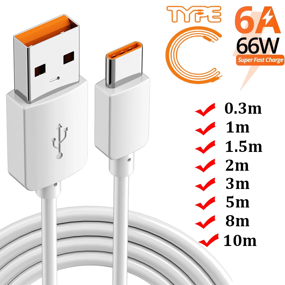 Type C Charger Long Cable | Usb Type C Fast Charge 2m | 2m Charging ...