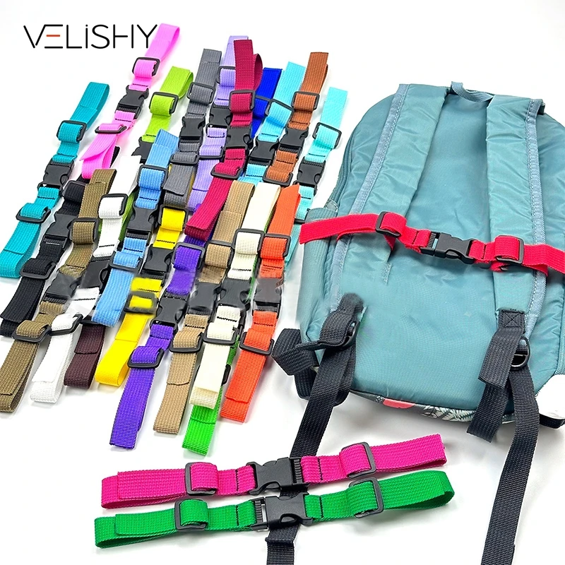 Non-slip-Backpack-Chest-Bag-Strap-Harness-Adjustable-Buckle-Clip-Straps ...