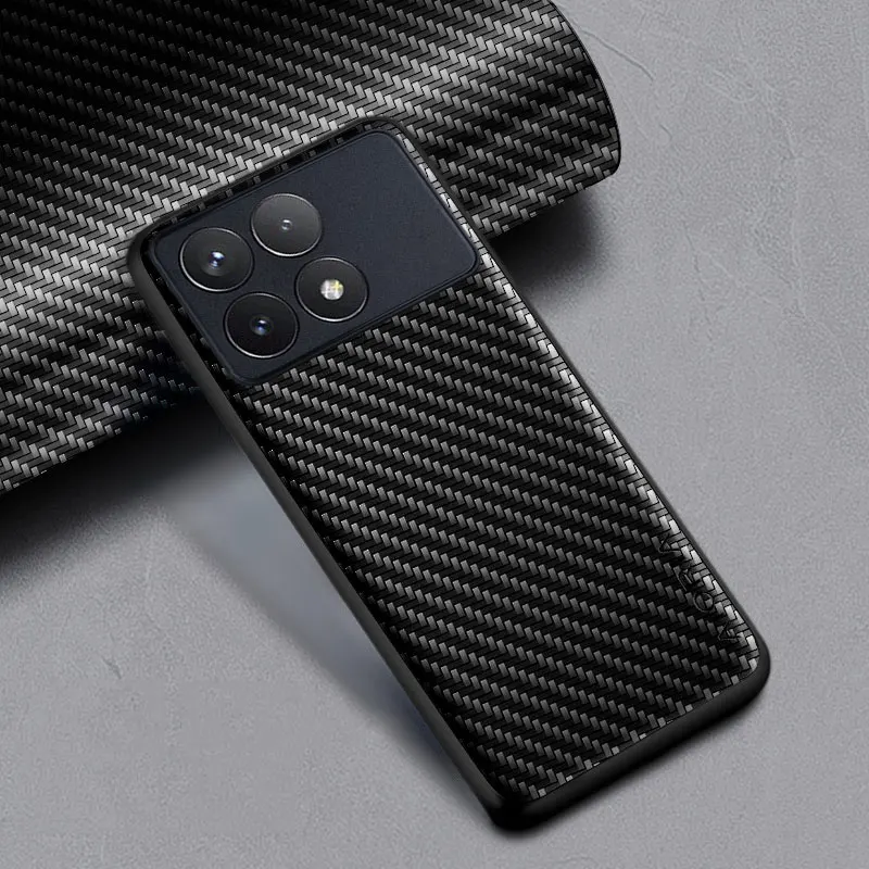 Carbon-Fibre-Shockproof-Slim-Case-for-Xiaomi-Poco-X6-Pro-Non-Slip-Full ...