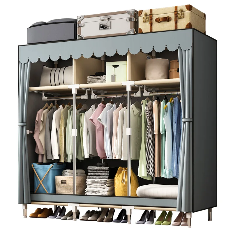1pc-Simple-Clothes-Storage-Wardrobe-With-Drawers-Large-Storage-Closet ...