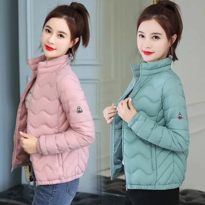 2022New Cotton Padded Jacket Women's Short Section Light Winter Down ...