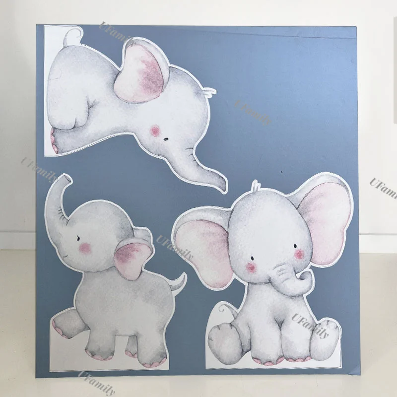 Elefante KT Board Party Backdrop para Selva Animal Party Backdrops ...