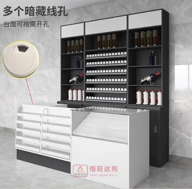 Supermarket-checkout-counter-tobacco-and-liquor-cabinet-combination ...