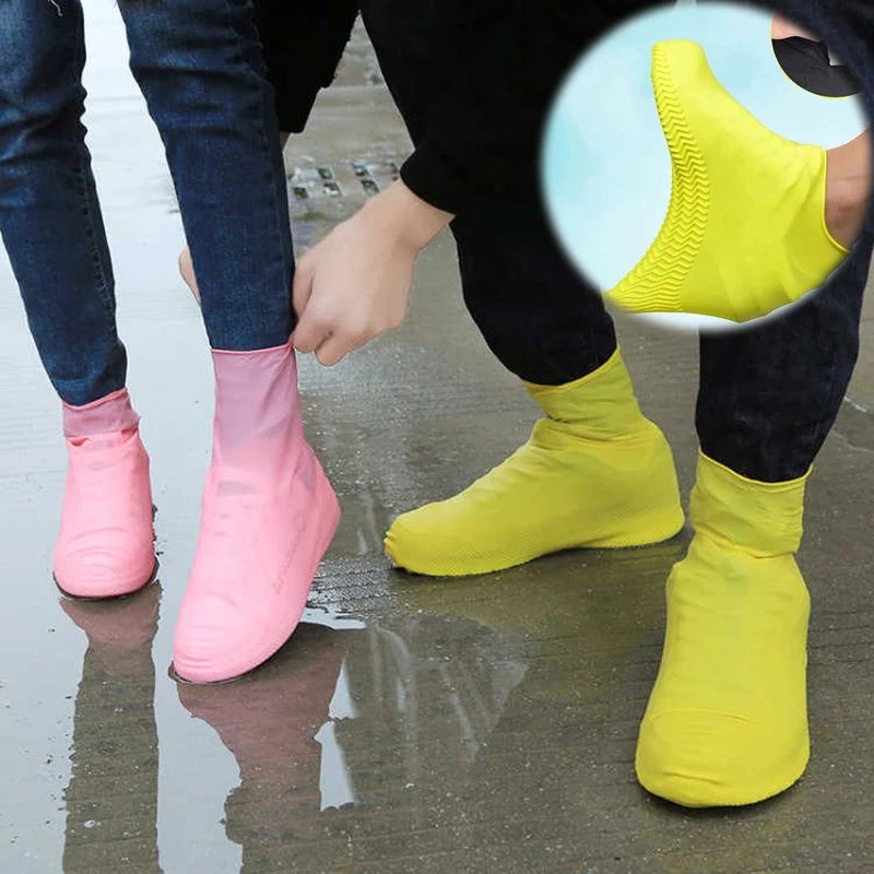 Waterproof-Shoe-Covers-Silicone-Anti-Slip-Rain-Boots-Unisex-Sneakers ...
