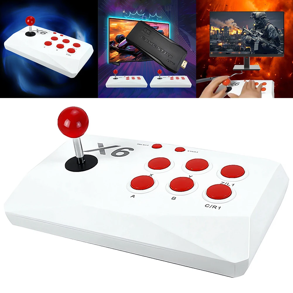 M8-X6-Arcade-Video-Game-Console-Arcade-Joystick-4K-Built-in-40000-Games ...