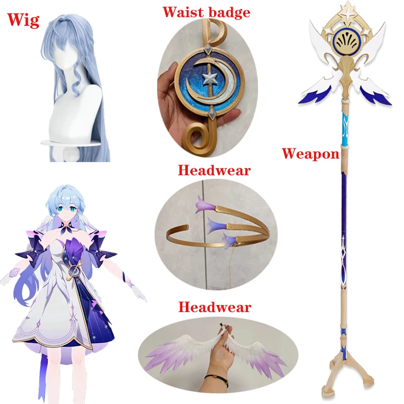 Robin-Weapon-Game-Honkai-Star-Rail-Costume-Accessories-Cosplay-Wig ...