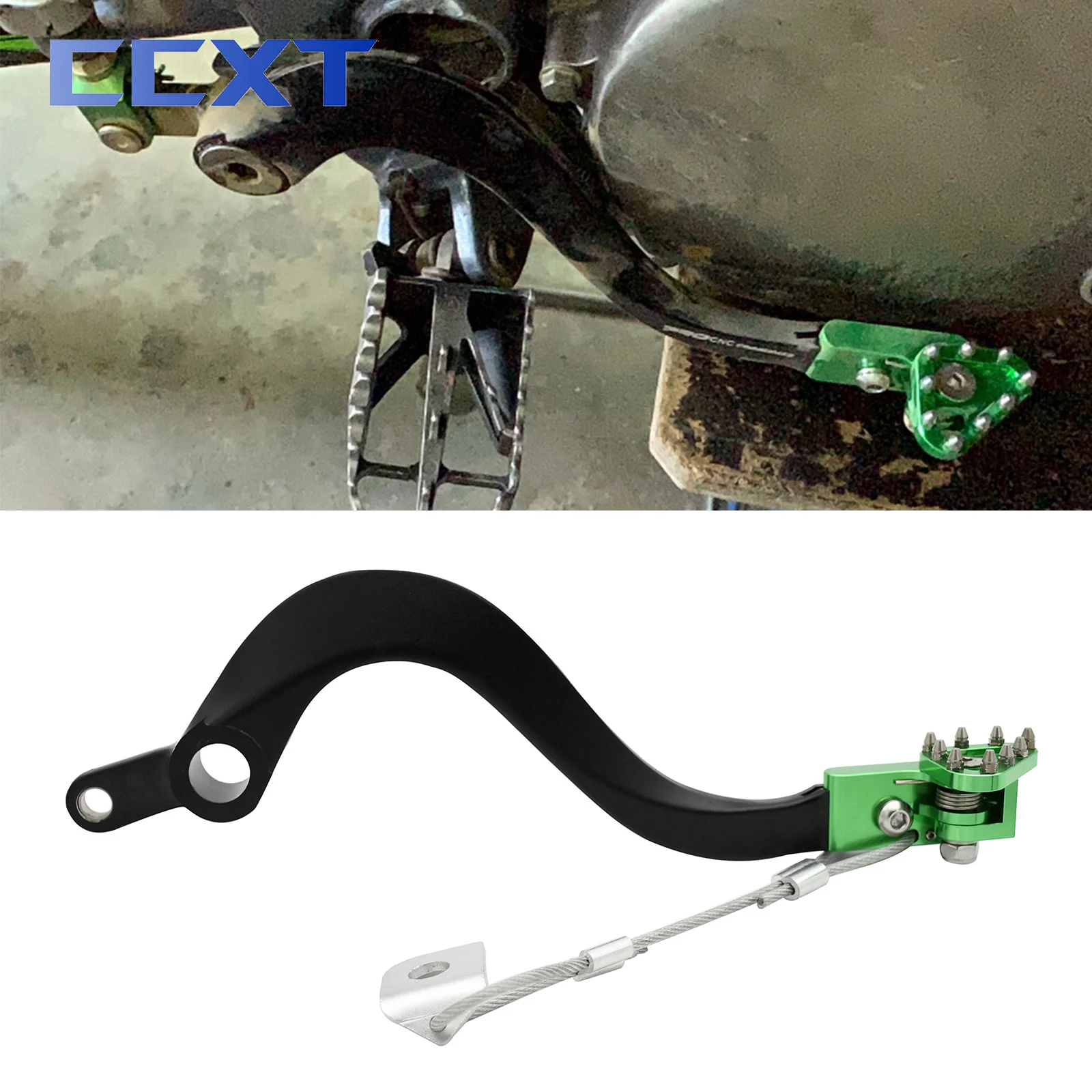 CNC-Aluminum-Foot-Brake-Rear-Lever-Pedal-For-KAWASAKI-KX250-KX450-2019 ...
