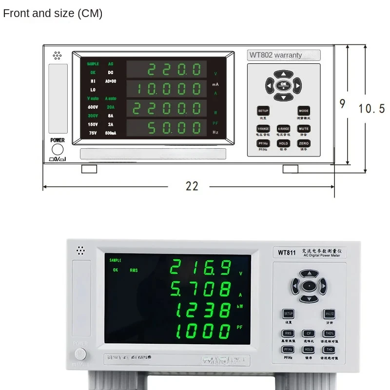 Wt811-Digital-Dynamometer-Intelligent-High-Precision-Wt802-Harmonic-AC ...