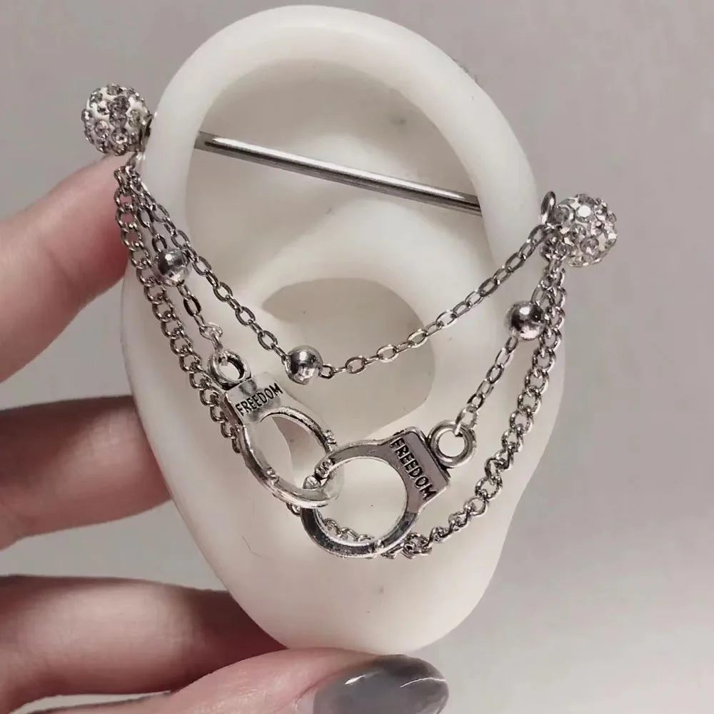 Industrial Piercings Jewelry | Industrial Chain Piercings | Piercing ...