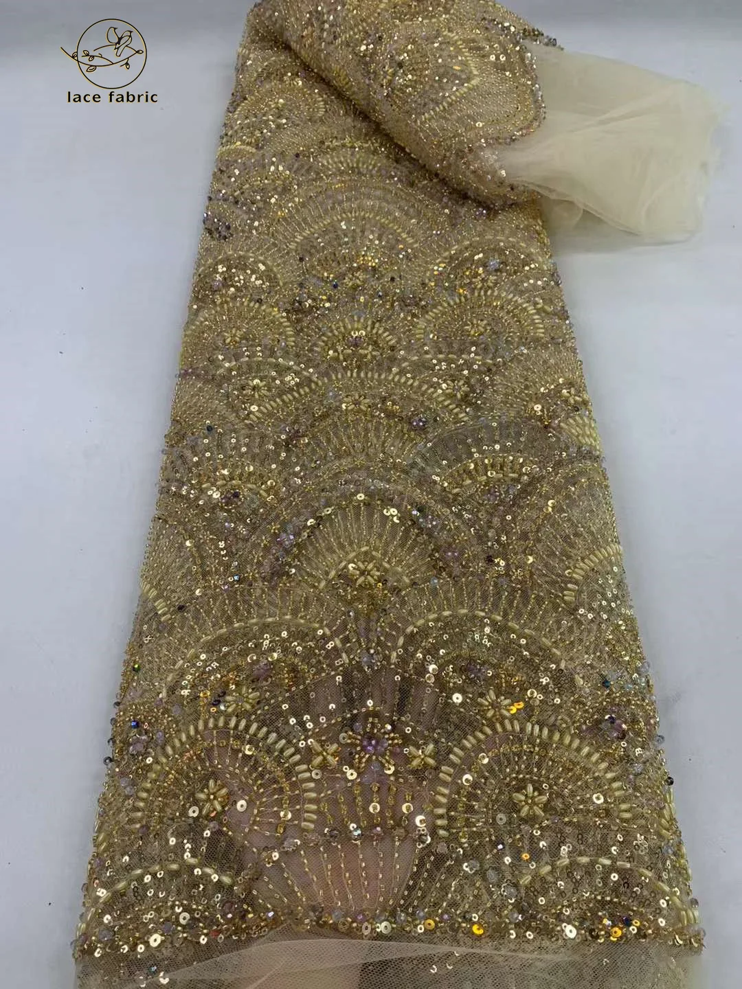 High-End-Luxury-French-Beaded-Lace-Fabric-2024-High-Quality-African ...