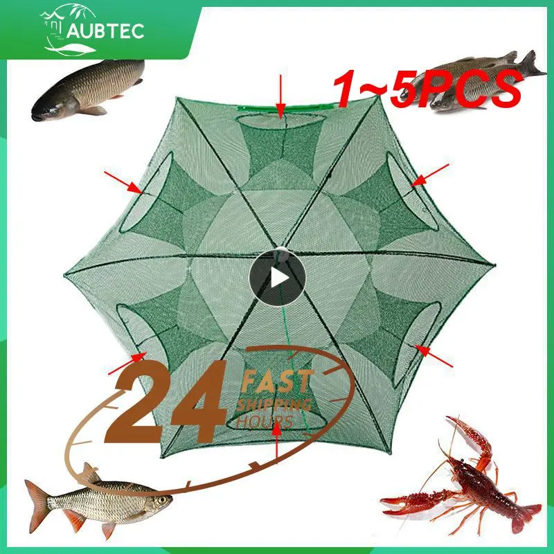 1-5PCS-Portable-Fishing-Net-Automatic-Foldable-Catch-Fish-Baits-Trap ...