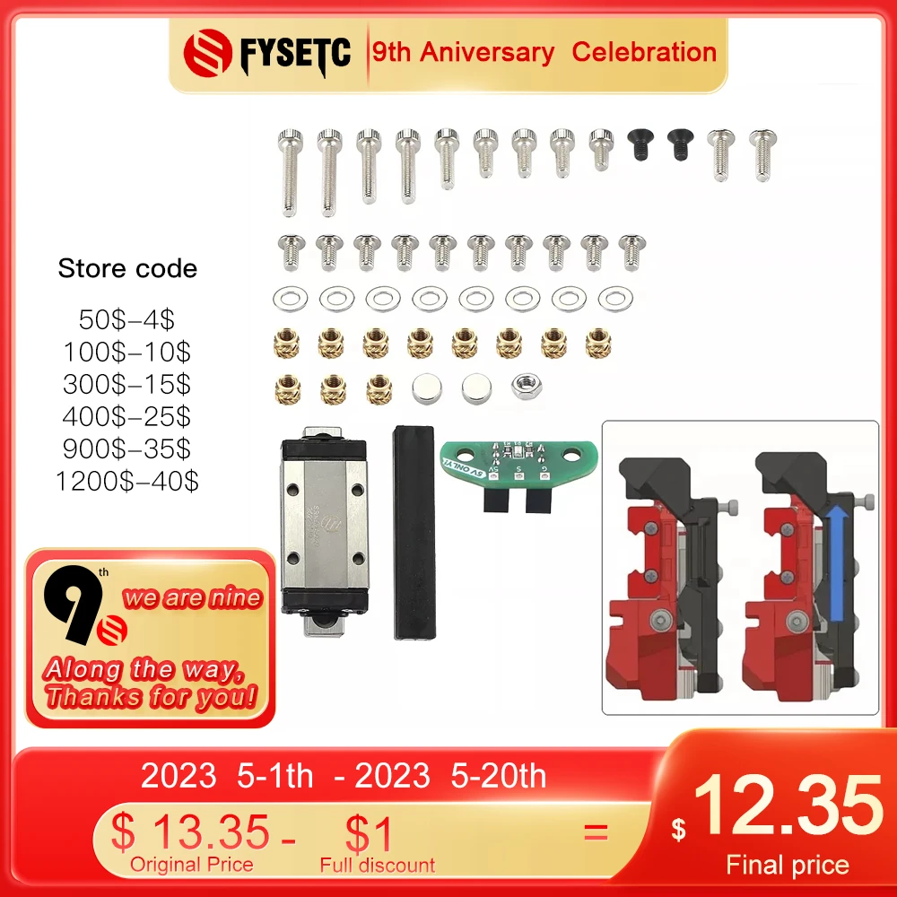 FYSETC Voron Tap Kit V1/V2OptoTap PCB with OPB Sensor Impressora 3D 프린터 ...