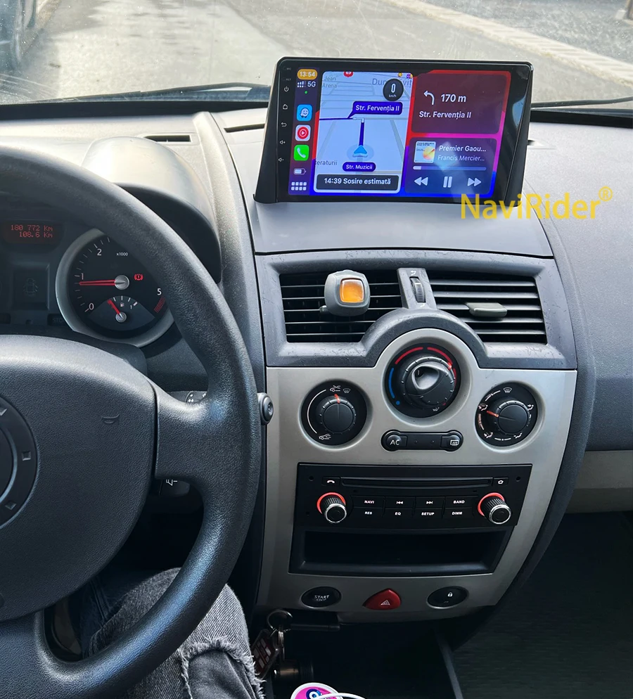 Автомагнитола для Renault Megane 2 2002-2009, Android 14, GPS-навигация ...