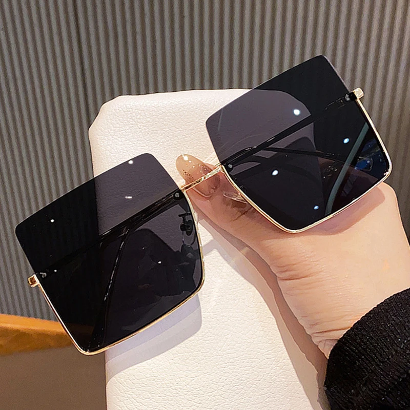 Brand-Designer-Square-Sunglasses-Woman-Fashion-Luxury-Oversized-Sun ...