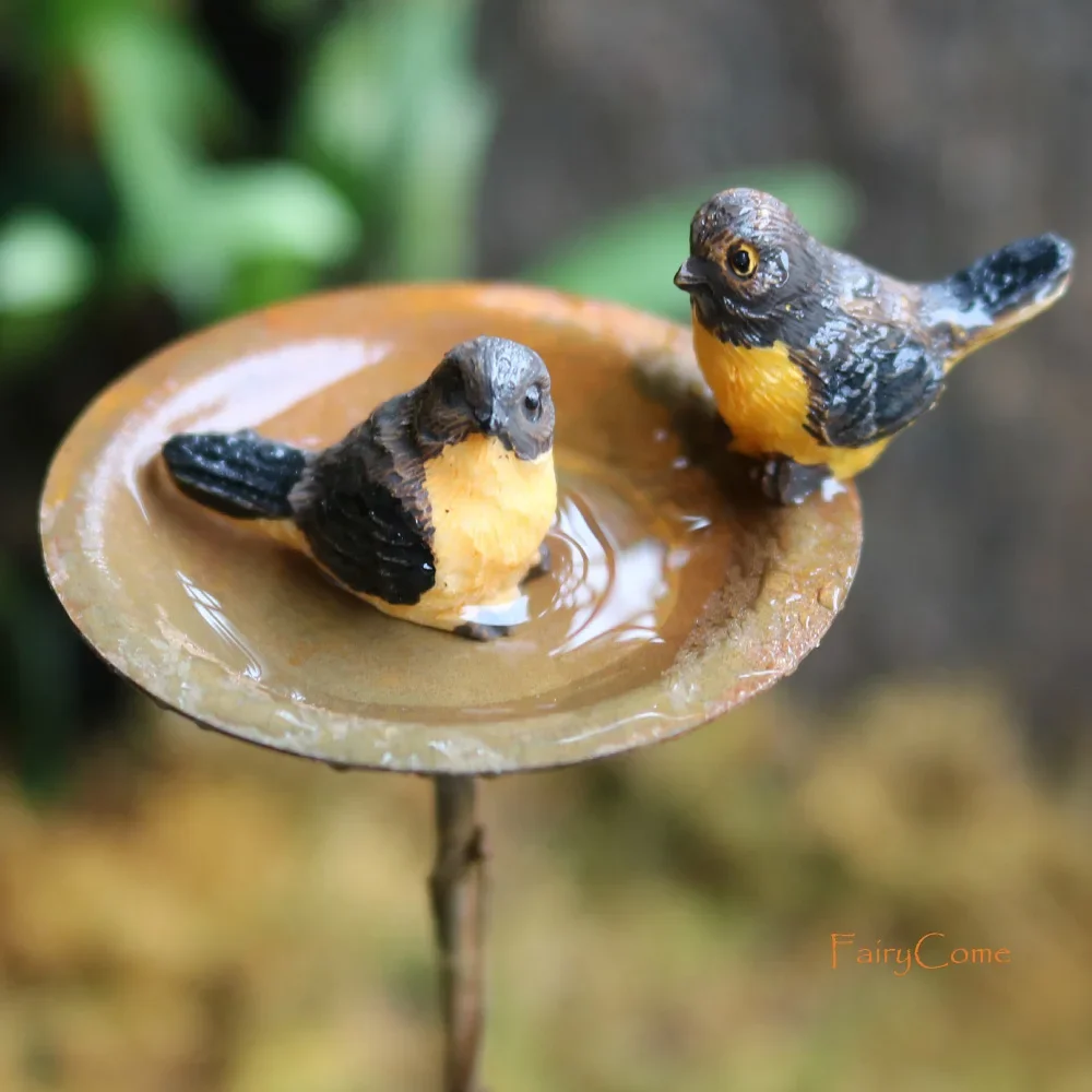 Fairy-Garden-Miniature-Bird-Bath-Metal-Vintage-Mini-Resin-Birds-Garden-Items-Dollhouse-Furniture ...