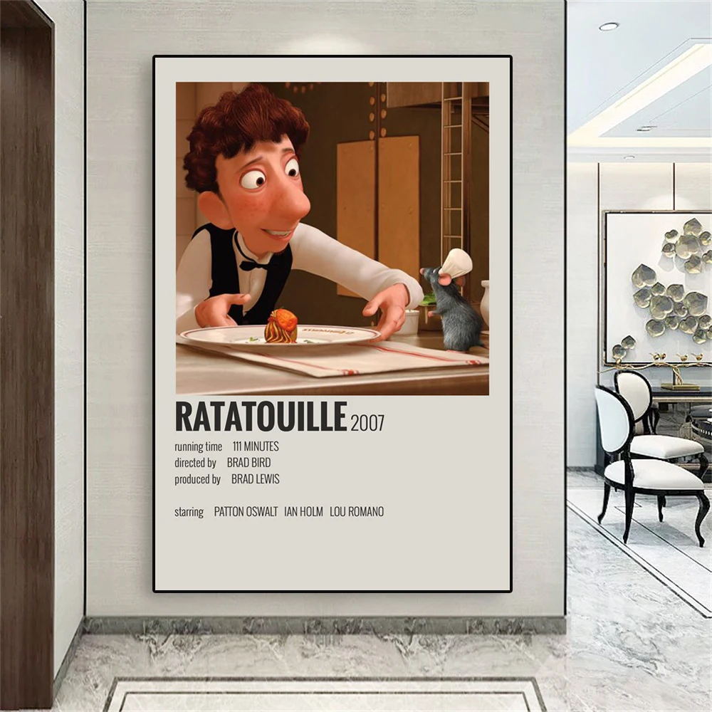 Disney Movie Poster Ratatouille Movie Vintage Art Prints Classical ...