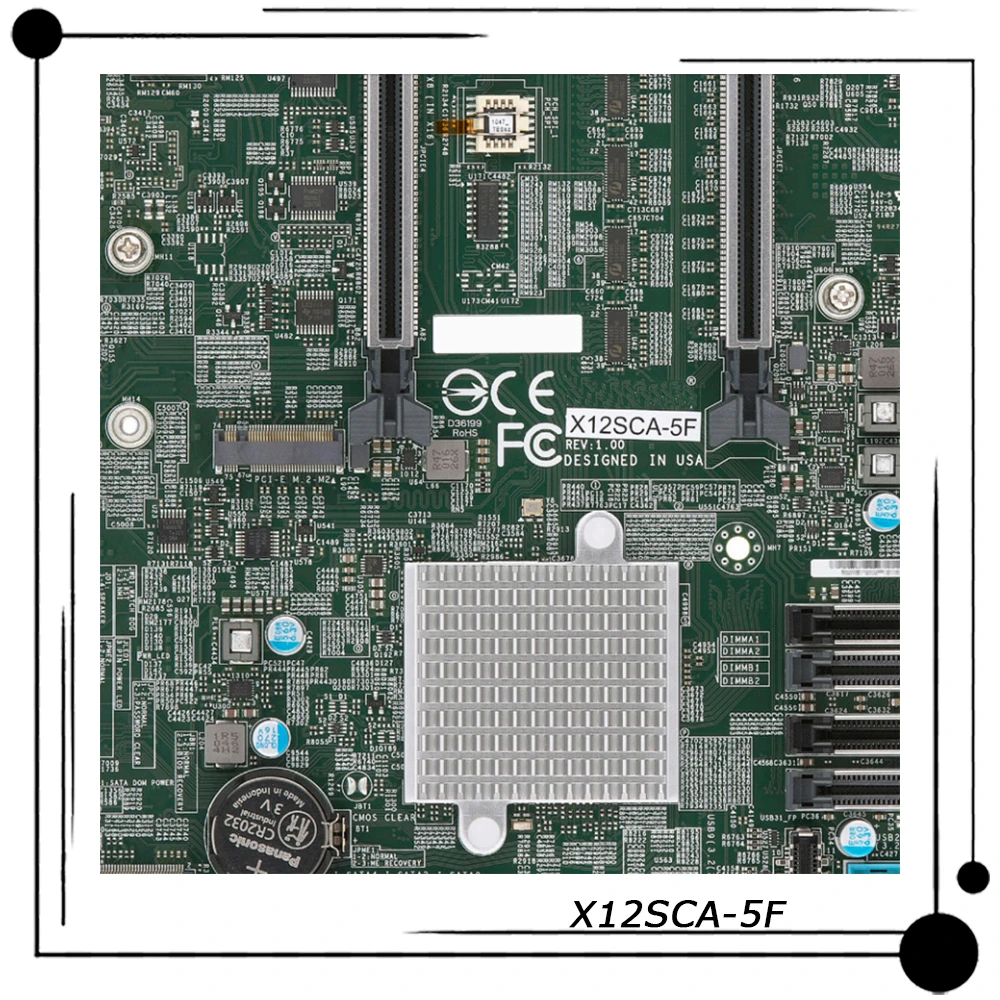X12SCA 5F สำหรับ Supermicro Workstation ATX เมนบอร์ด LGA 1200 Intel ...