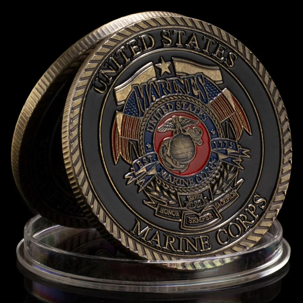 United-States-Marine-Corps-USMC-Souvenir-Semper-Fidelis-Military-Coin ...