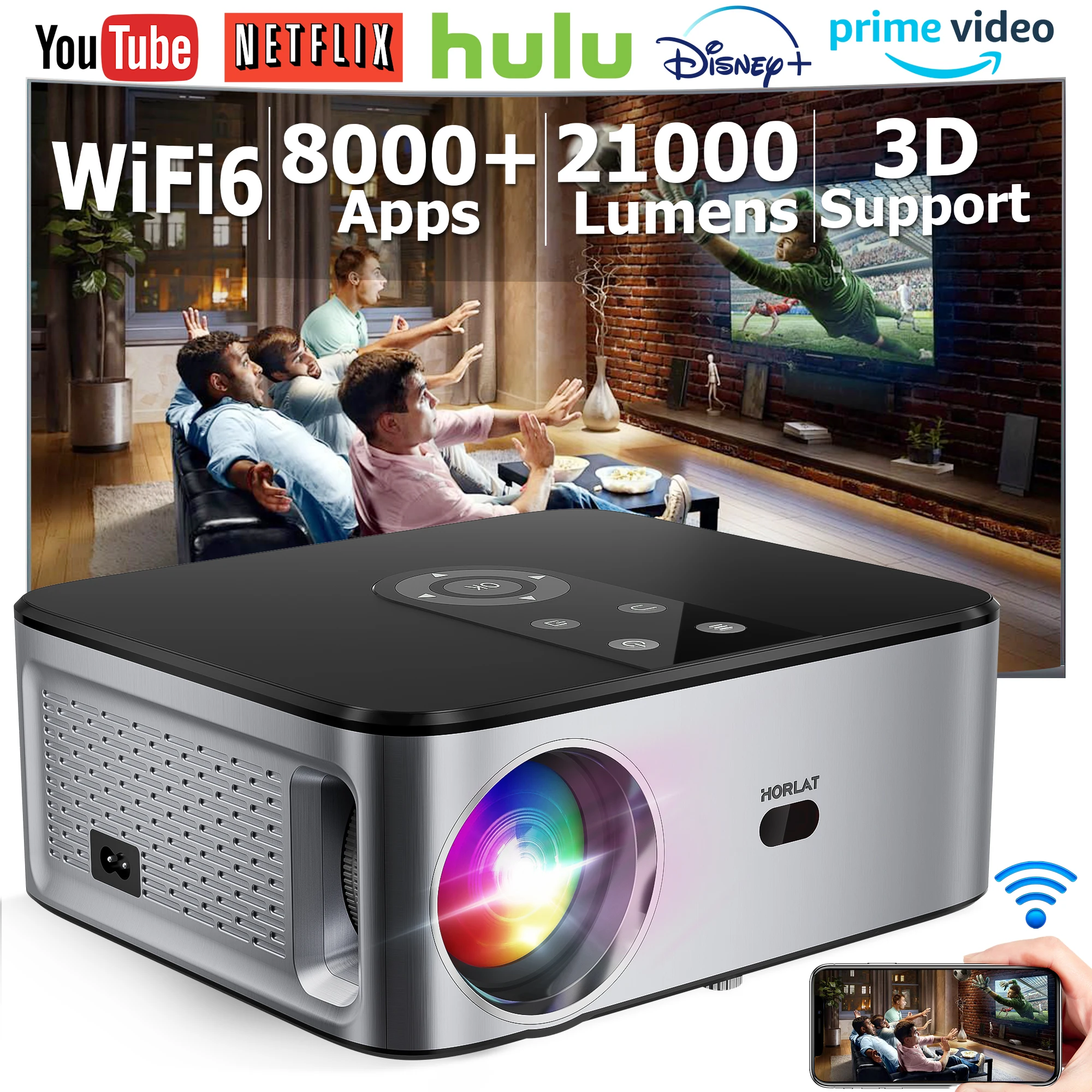 HORLAT-21000-Lumens-Android-4K-LED-Projector-3D-Cinema-Full-HD-1080P ...