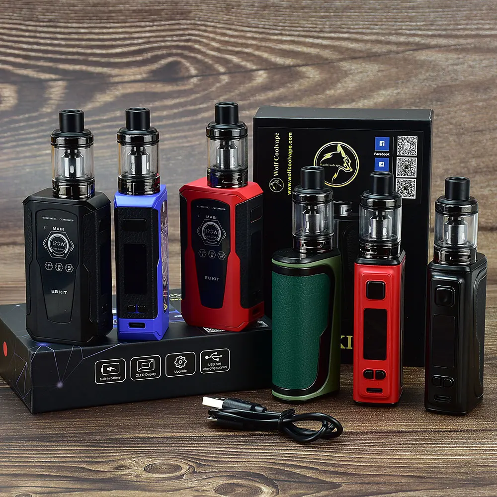 Vape-Pen-120W-Box-Mod-E-Cigarette-Kit-2200mah-Battery-2-5ml-Atomizer ...