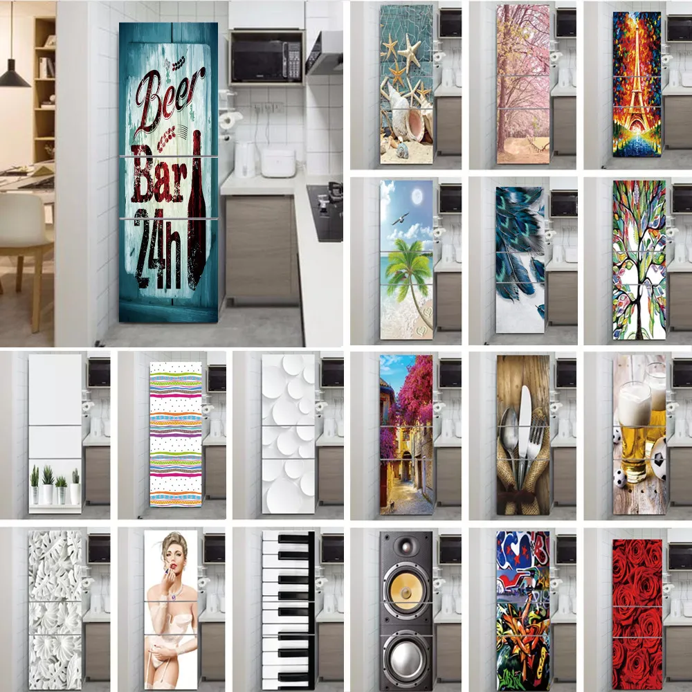 Decorative Stickers Refrigerator | Refrigerator Decoration Stickers ...